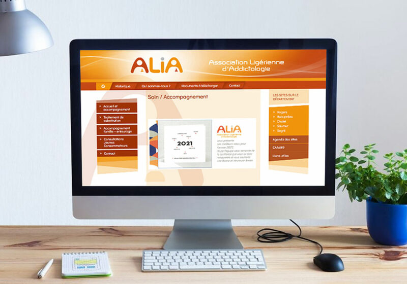 Identité visuelle et site internet pour l'association Alia